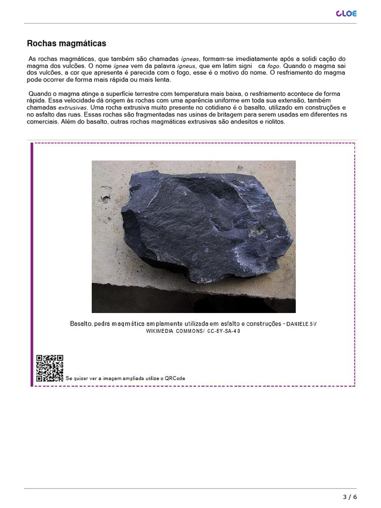 Tipos de Rochas | PDF | Rochas (Geologia) | Rocha sedimentar
