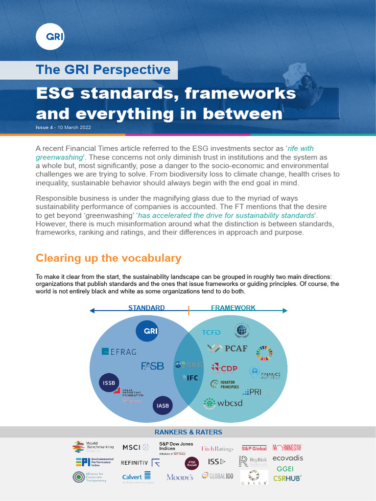 Global Reporting Initiative (2022) - ESG Standards, Frameworks and ...