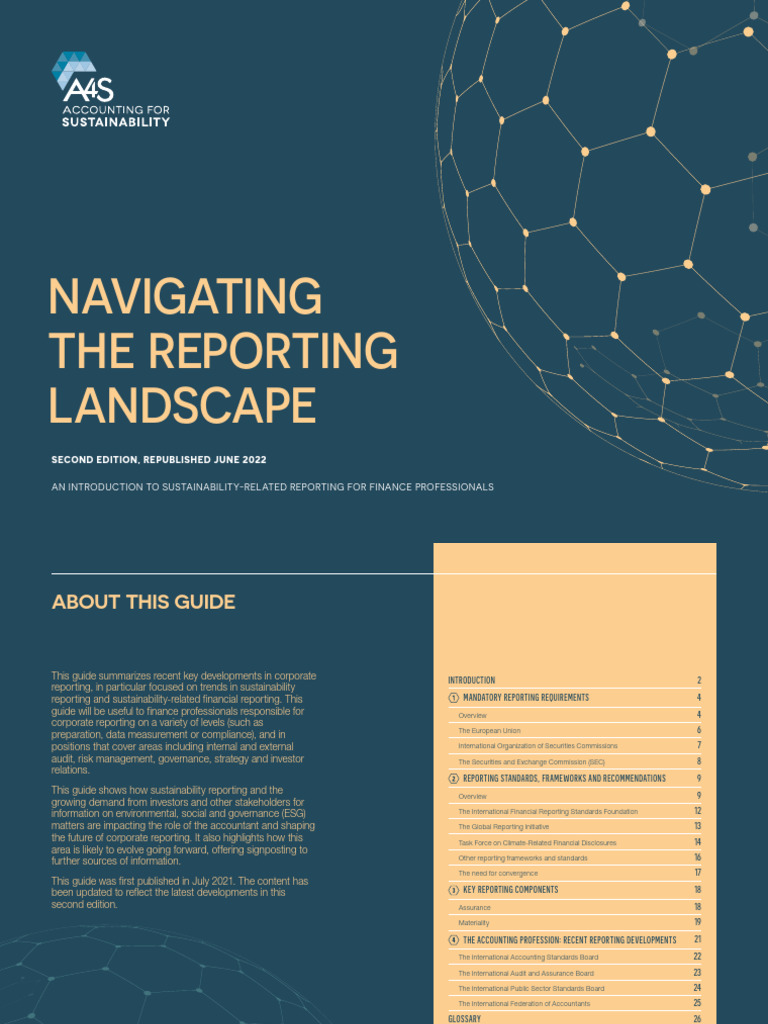 Guide to Sustainability Reporting for Finance | PDF | Sustainability ...