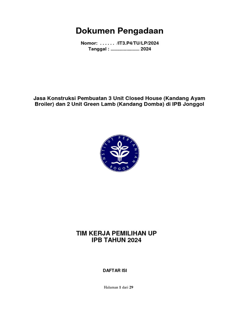 04.contoh Dokumen LDK-LDP | PDF