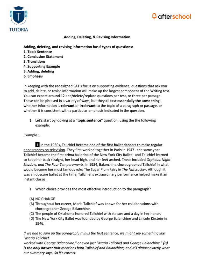 Adding, Deleting and Revising Information | PDF Adding, Deleting and Revising Information | PDF