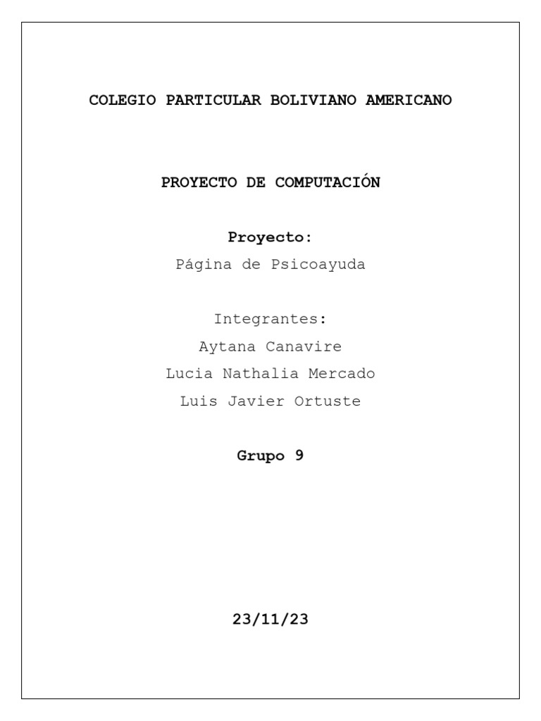 Proyecto de Compu | PDF | Adobe Dreamweaver | Red mundial