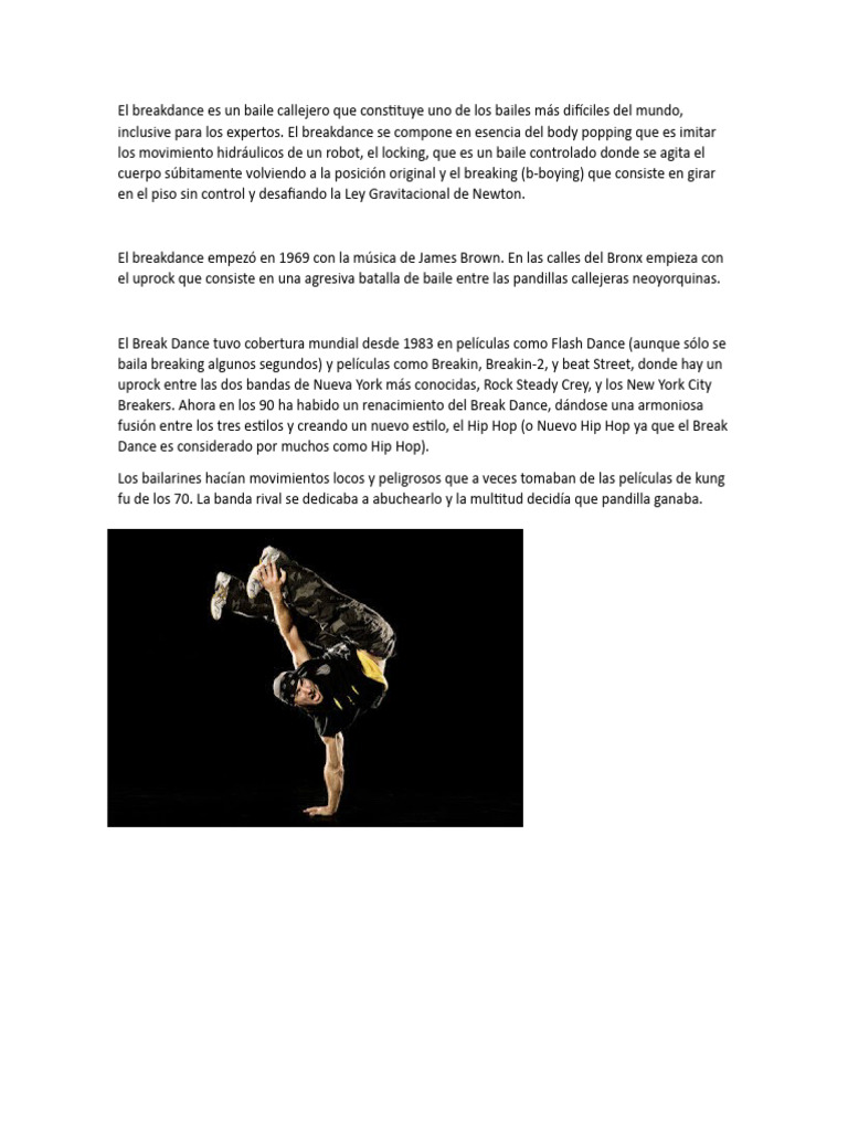 El Baile Breakdance | PDF