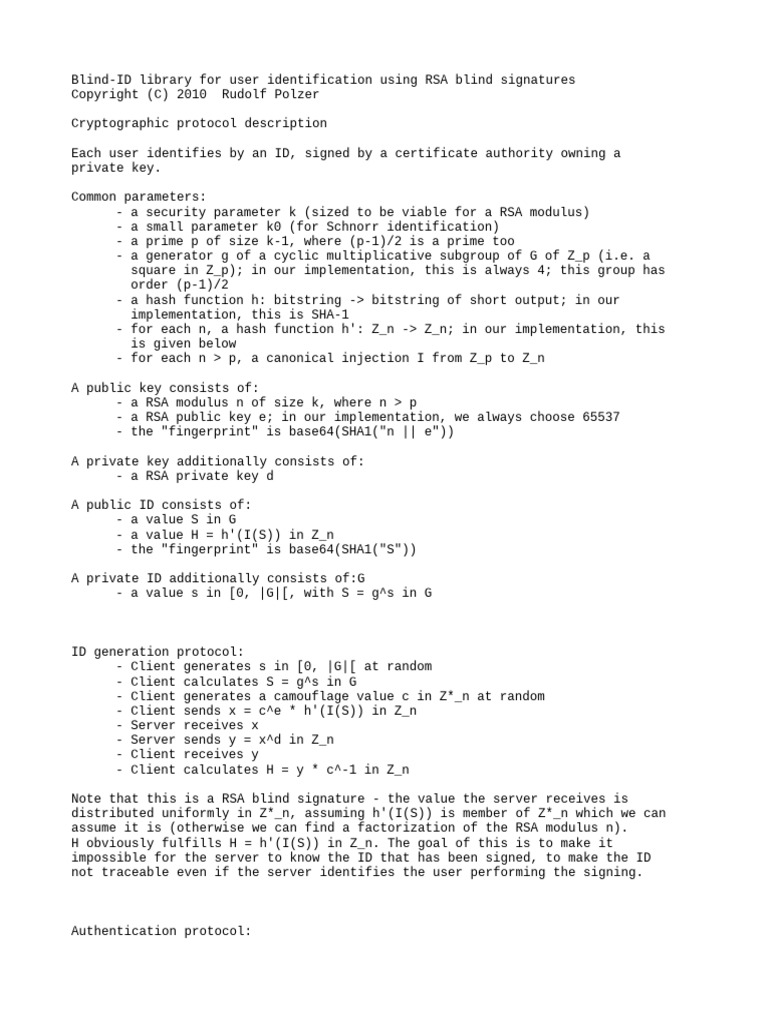 d0 Blind Id | PDF | Computing | Communications Protocols