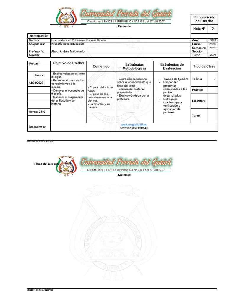 PLAN DE CLASE 2 nuevo | PDF | Aprendizaje | Cognición