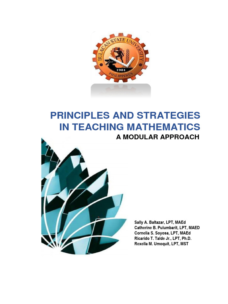 Module Principles Strategies in Teaching Math | PDF | Teachers | Learning