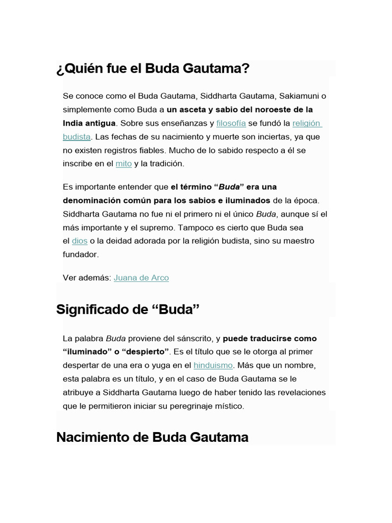 Quién Fue El Buda Gautama | PDF | Hermann Hesse | Filosofía india
