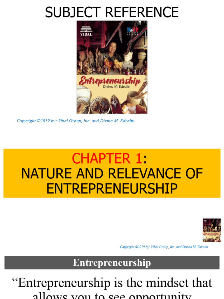 #Entrep - Lesson 1 - Nature and Relevance of Entrepreneurship | PDF | Entrepreneurship | Economies