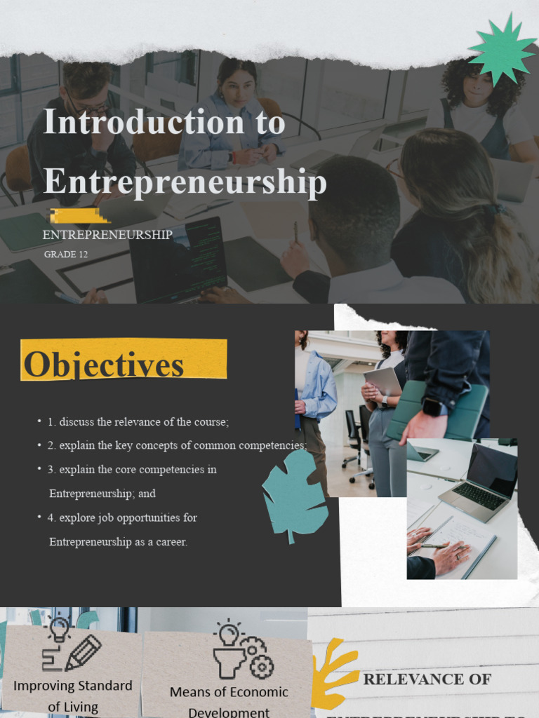 #Entrep - Lesson 4 - Introduction To Entrepreneurship | PDF ...