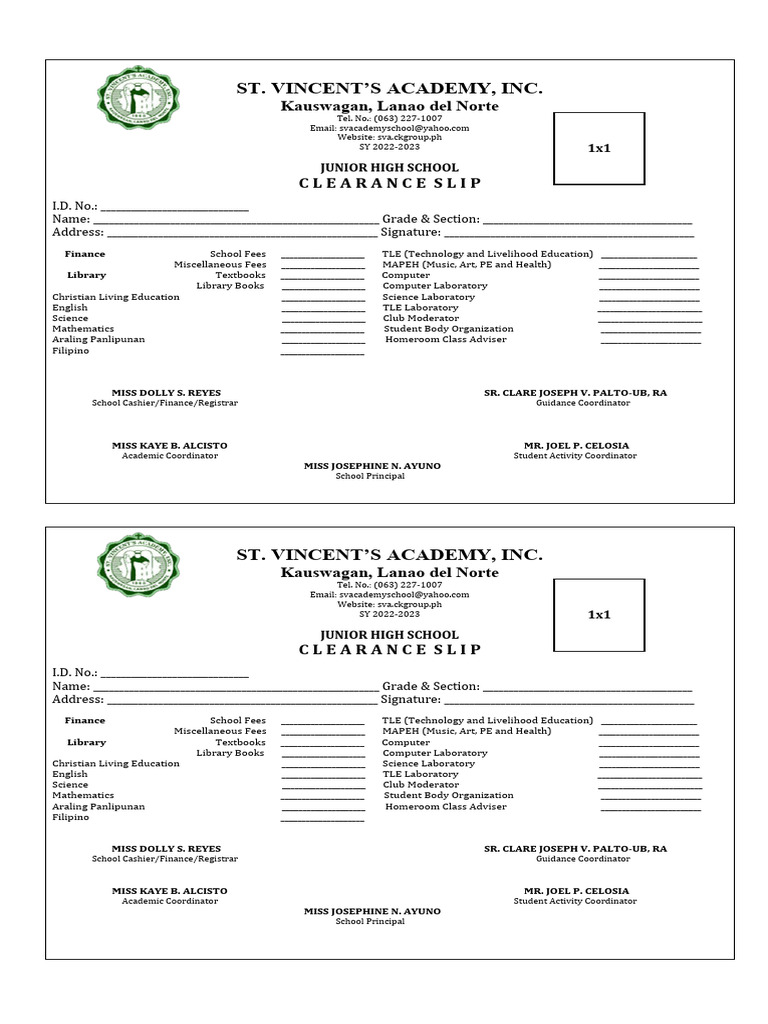 Clearance Junior High School | PDF | Science