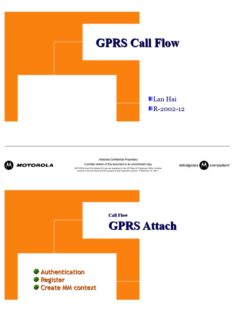 GPRS Call Flow - v20021218 | PDF | General Packet Radio Service ...