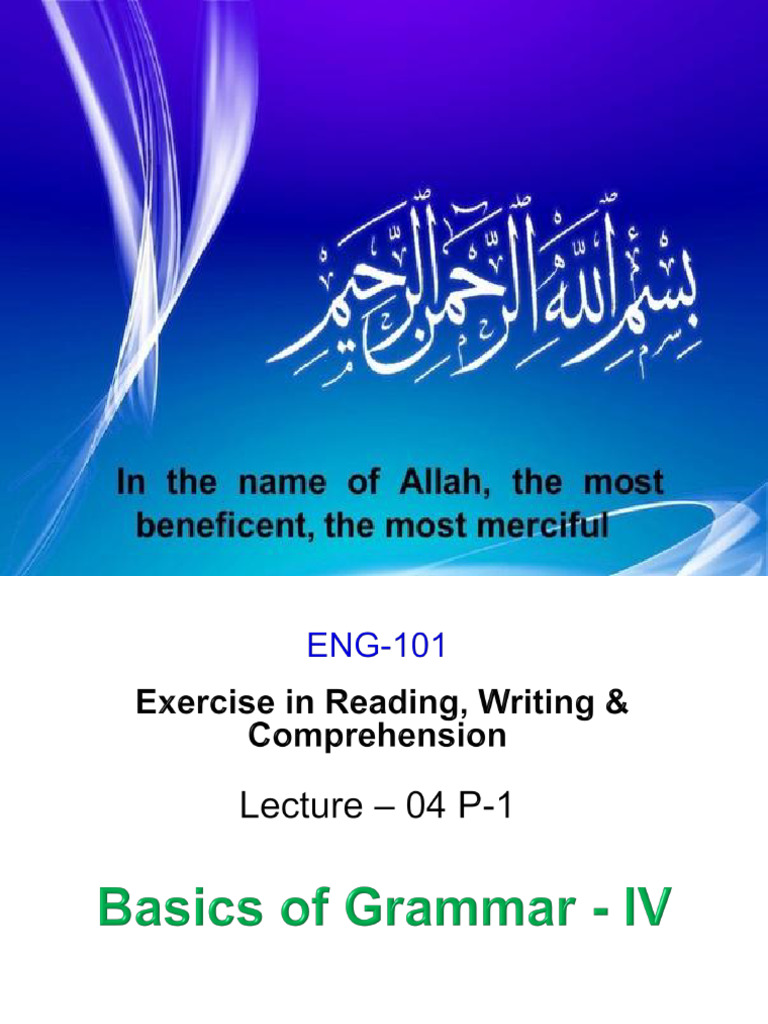 English - Grammar Series (Sentence Structure, Pharse, Clause P-1) | PDF ...