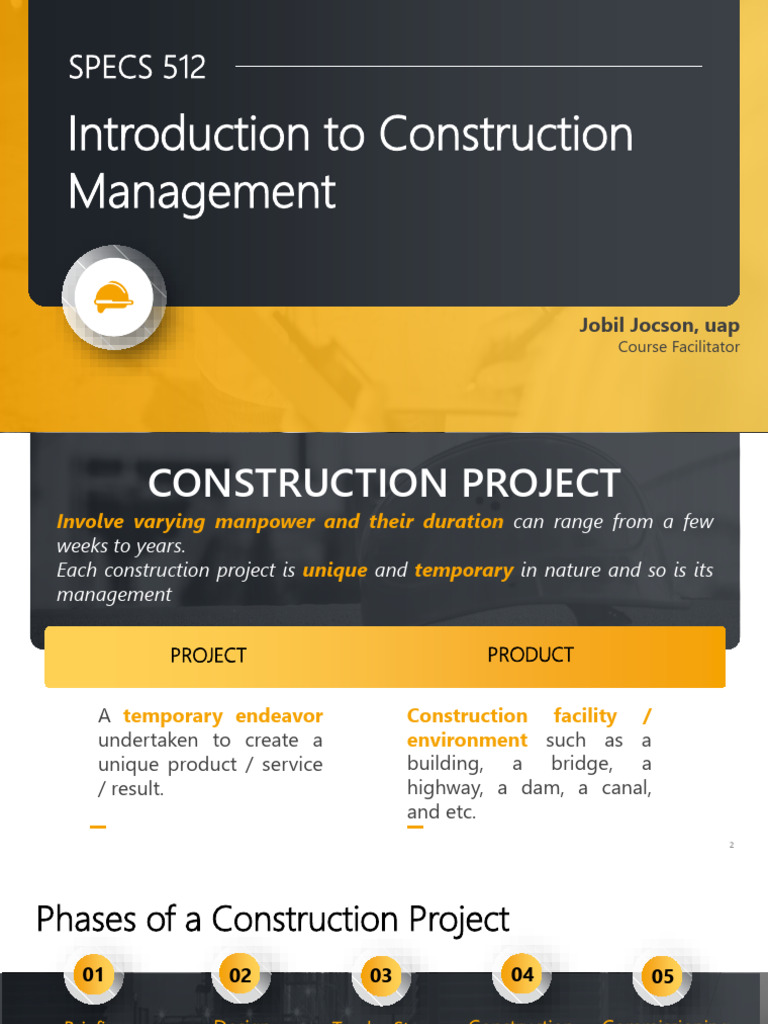 Introduction To Construction Management 2 | PDF | Infrastructure | Business