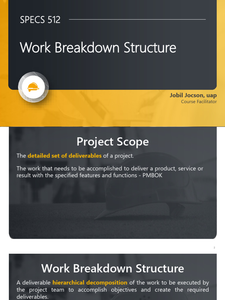 3 Work Breakdown Structure 1 | Download Free PDF | Information ...