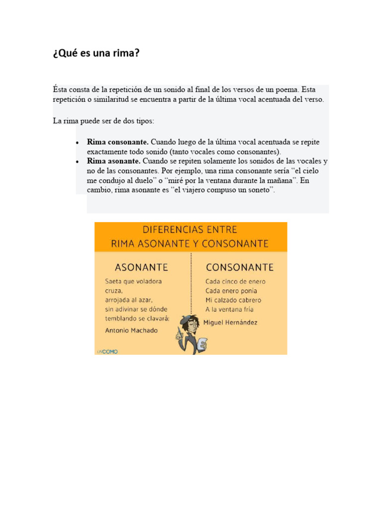 Qué Es Una Rima | PDF
