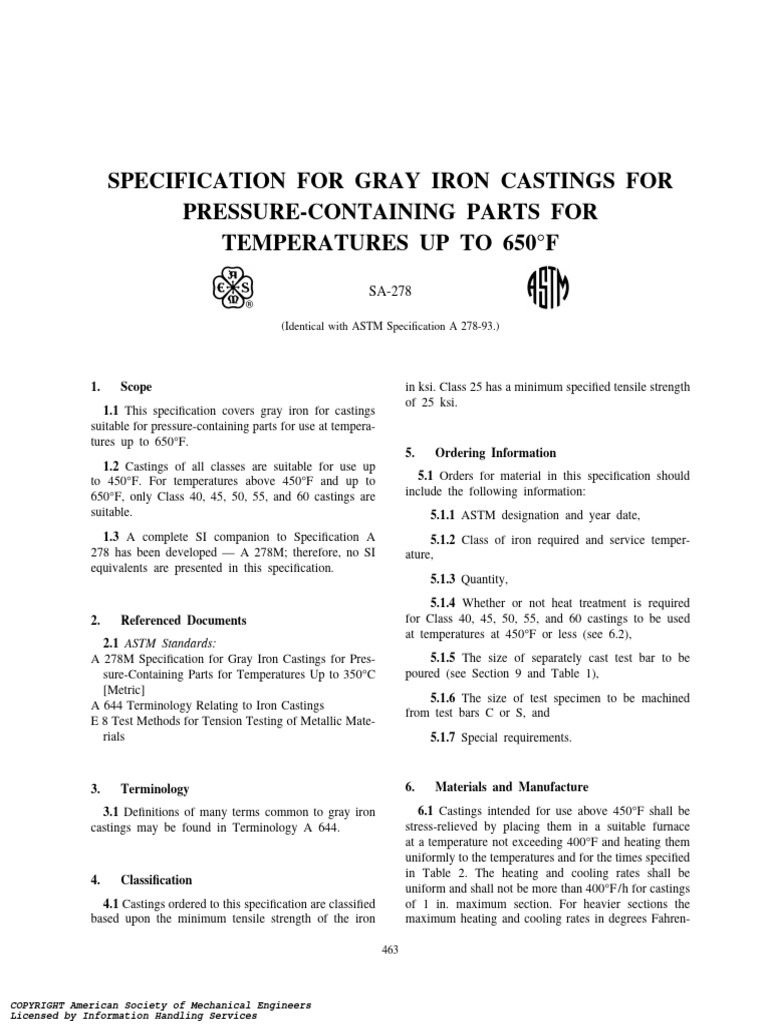 Sa 278 | PDF | Heat Treating | Iron