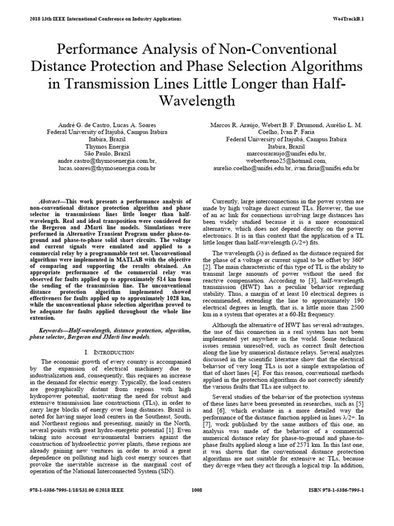 Performance Analysis of Non-Conventional - Lucas Soares 2018 | Download ...