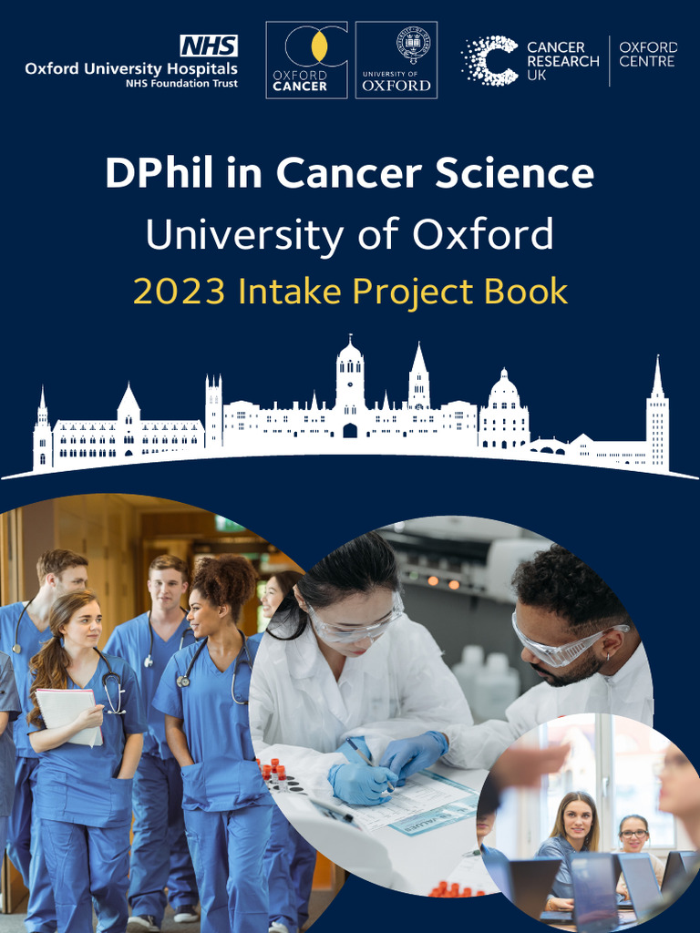 DPhil in Cancer Science 2023 - Project Booklet | PDF | Cancer | Ovarian ...
