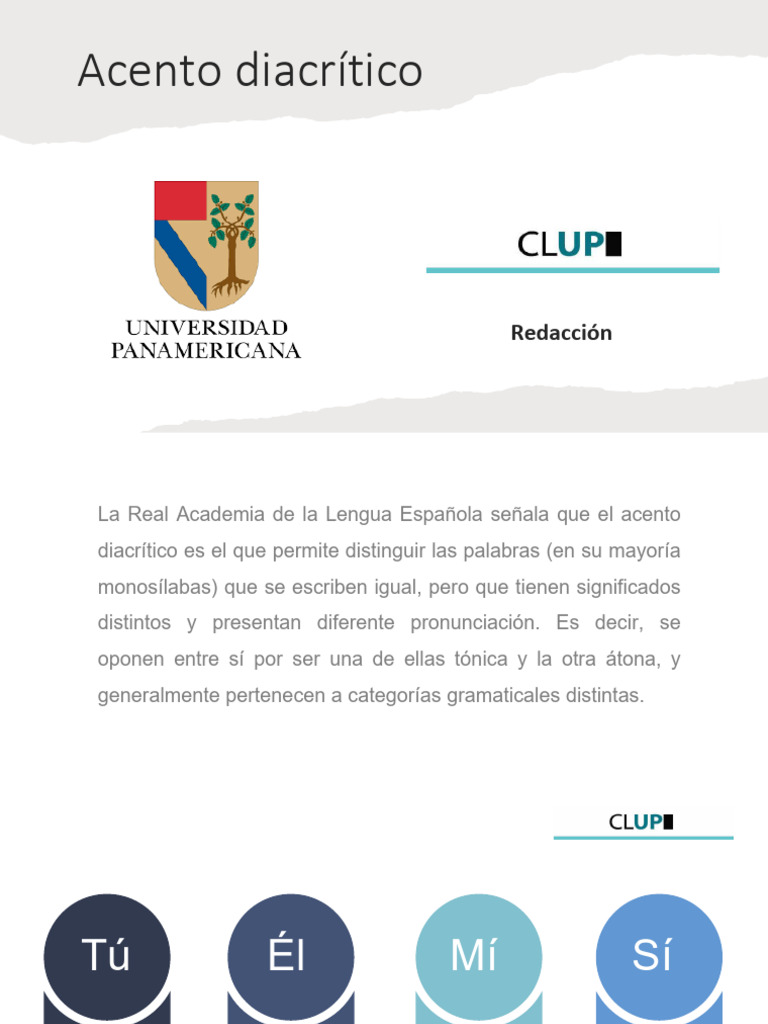 Acento Diacrítico | PDF | Idiomas | Estudios de idiomas extranjeros