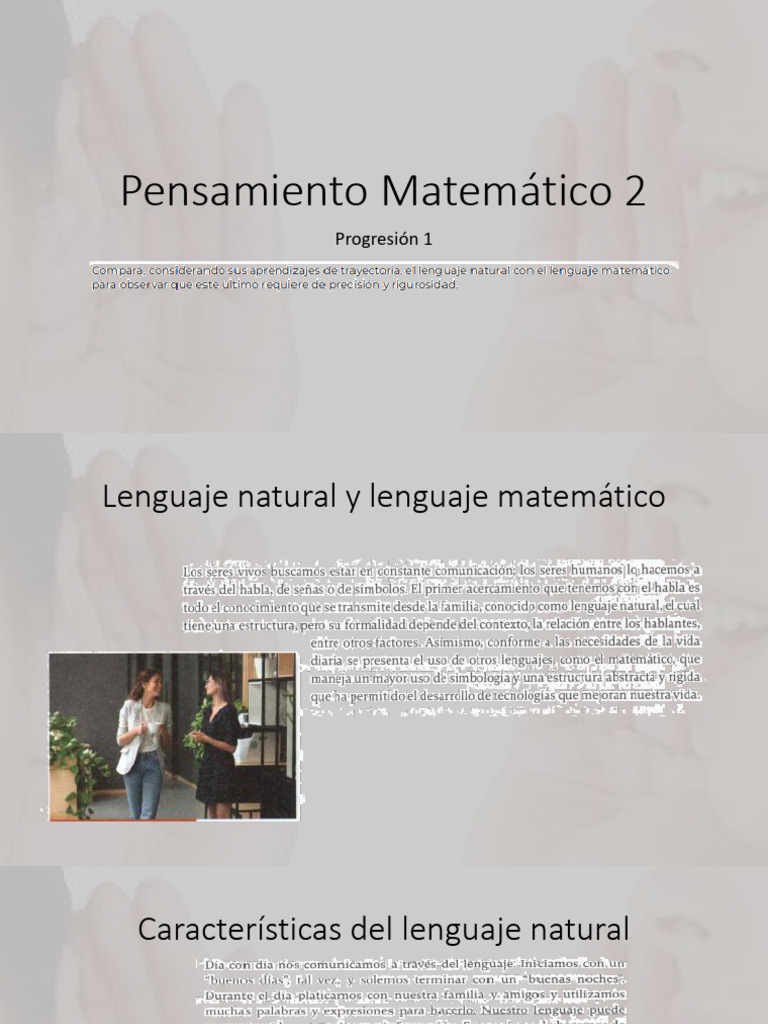 Pensamiento Matemático 2 Progresion 1 | PDF