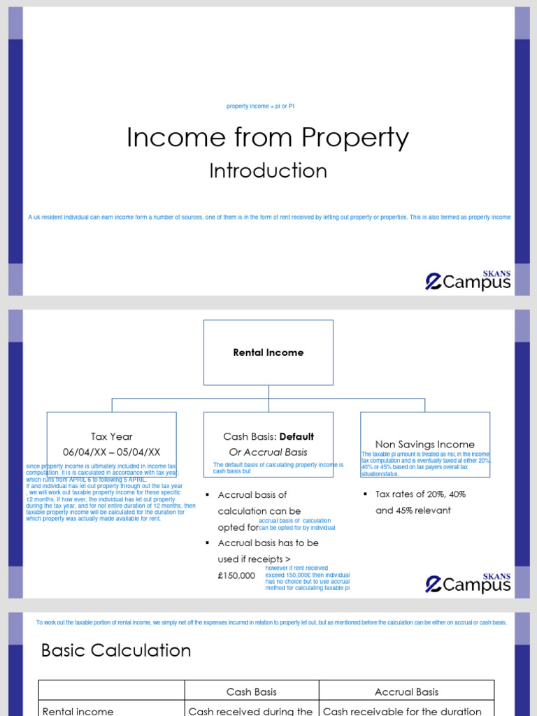 Property Income | PDF | Lease | Expense