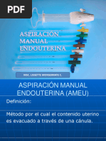 Protocolo de AMEU en Ginecología | PDF | Inyección (medicina) | Aborto