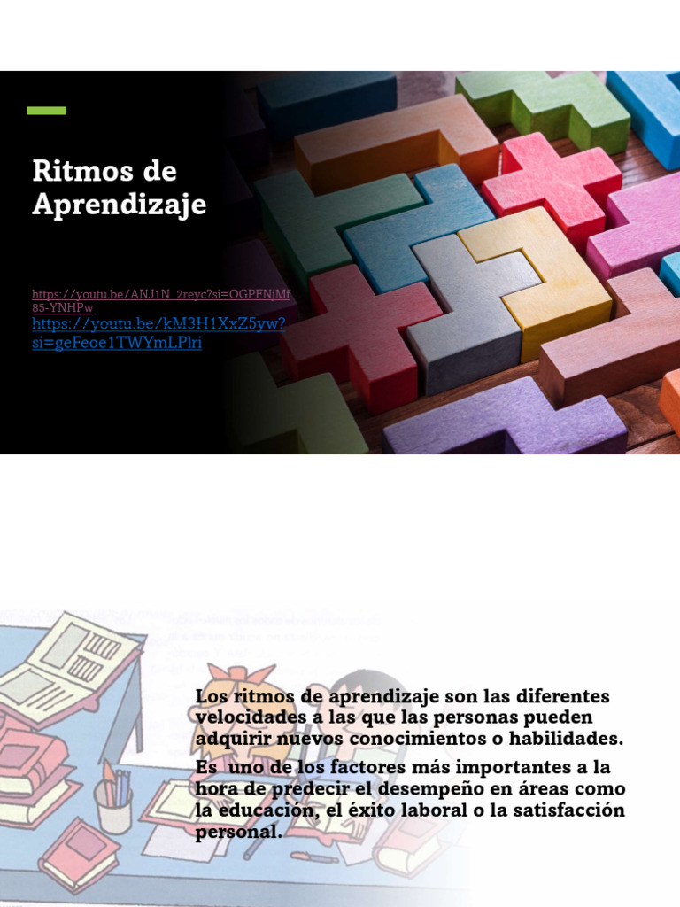 Ritmos de Aprendizaje | PDF | Aprendizaje | Inteligencia
