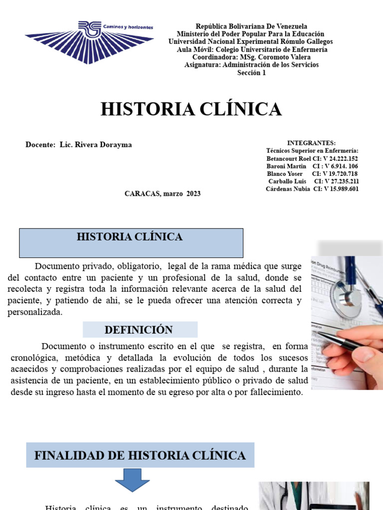 Historia Clínica: Definición y Funciones | PDF | Historial médico ...