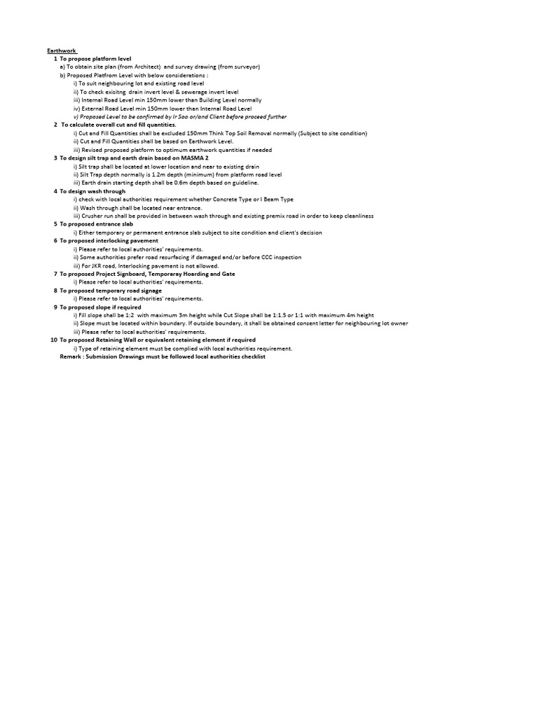 Earthwork and Drainage Design Guidelines | PDF | Drainage | Drainage Basin