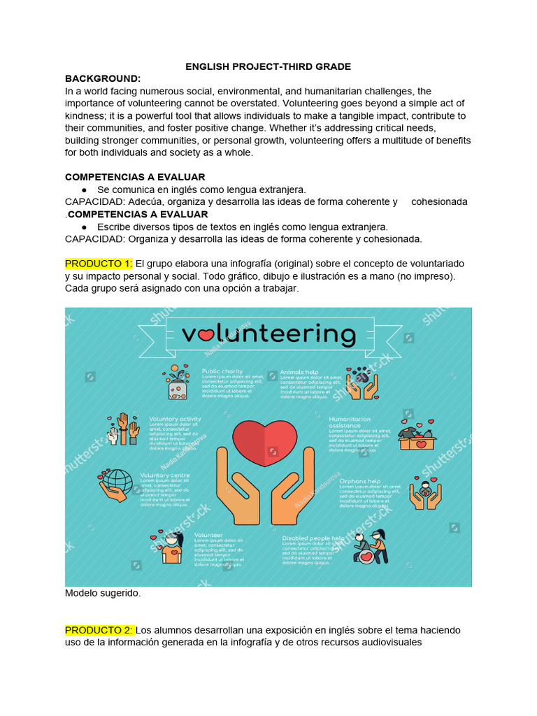 English Project-Third Grade | PDF