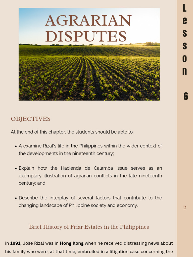 Chapter 6 Agrarian Disputes | PDF | History