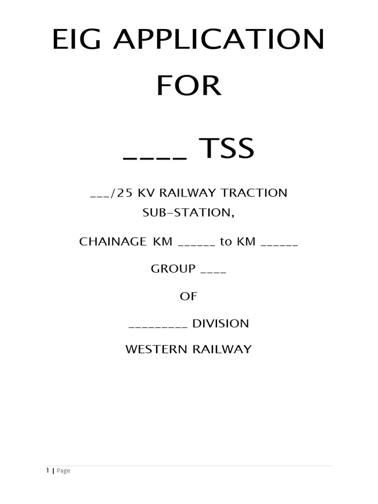 TSS Eig Proforma | PDF | Electrical Substation | Transformer