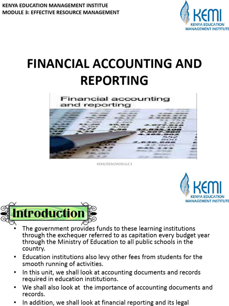 Unit 3 Financial Accounting and Reporting | PDF | Debits And Credits ...