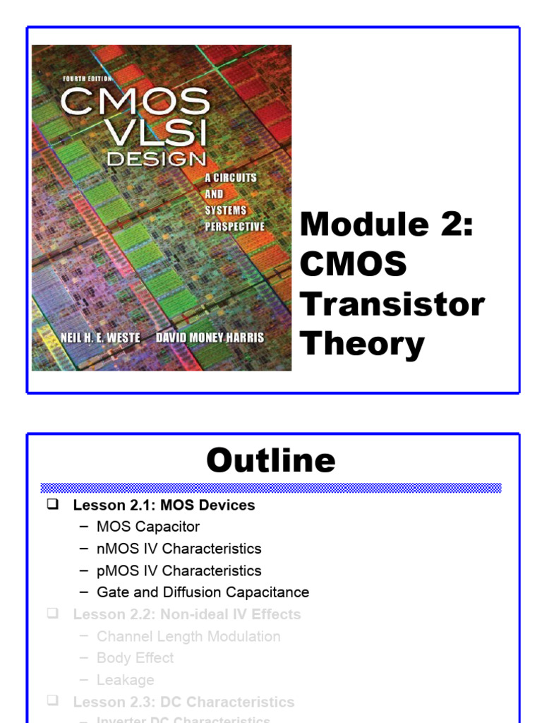 Module 2 | PDF | Mosfet | Cmos