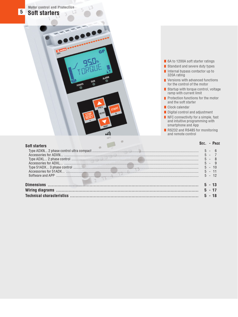 05 - Soft Starters | PDF | Electric Motor | Smartphone