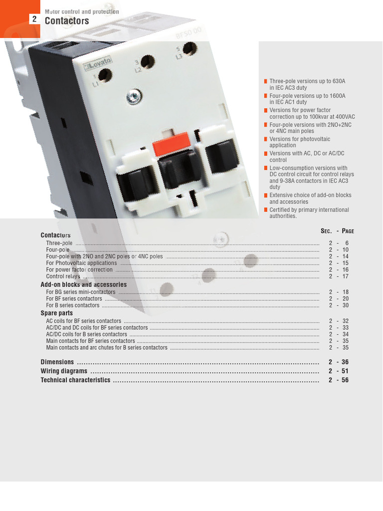 02 - Contactors | PDF | Relay | Inductor