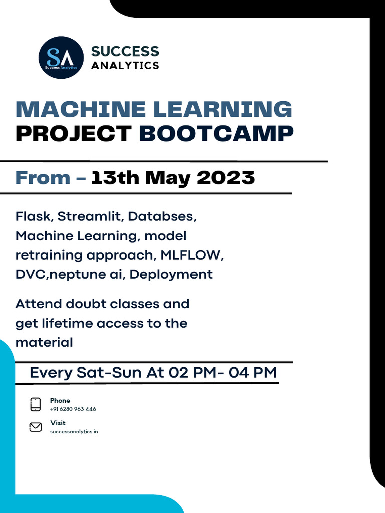 Machine Learning Project Bootcamp | PDF | Analytics | Machine Learning