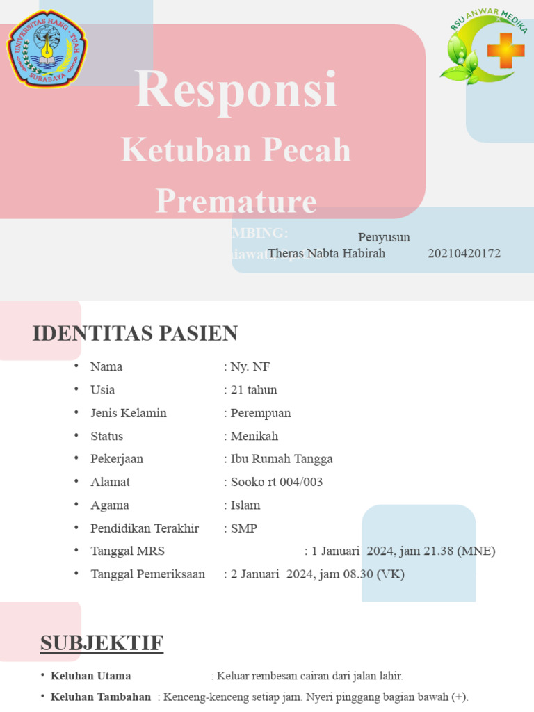 Responsi Obsgyn Theras Nabta Habirah (20210420172) | PDF