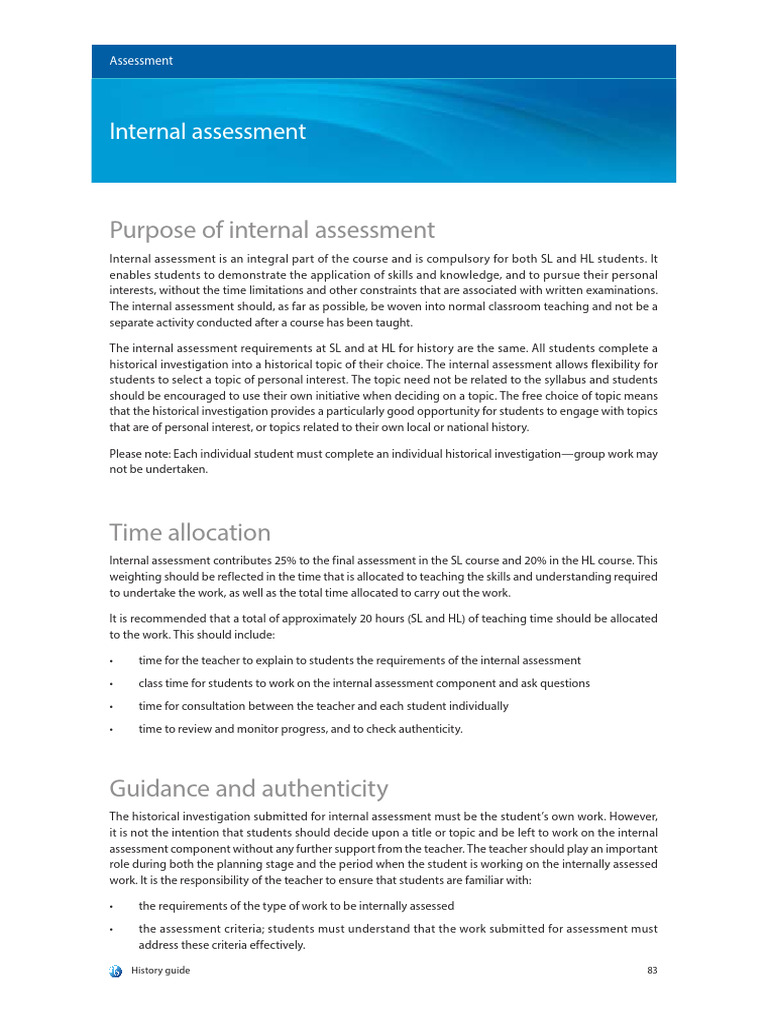 History IA Guide Section | PDF | Cognition