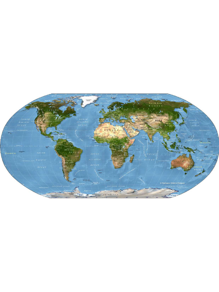 World Physical Map 3360 | PDF