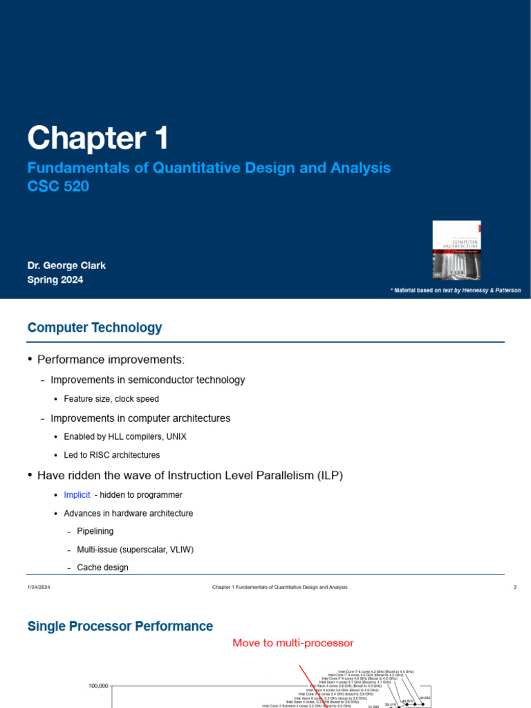 CSC 520 Chapter 1 | PDF | Parallel Computing | Central Processing Unit