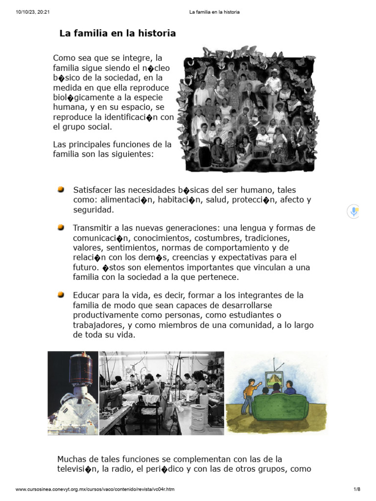 La Familia en La Historia | PDF | Familia | Mujer