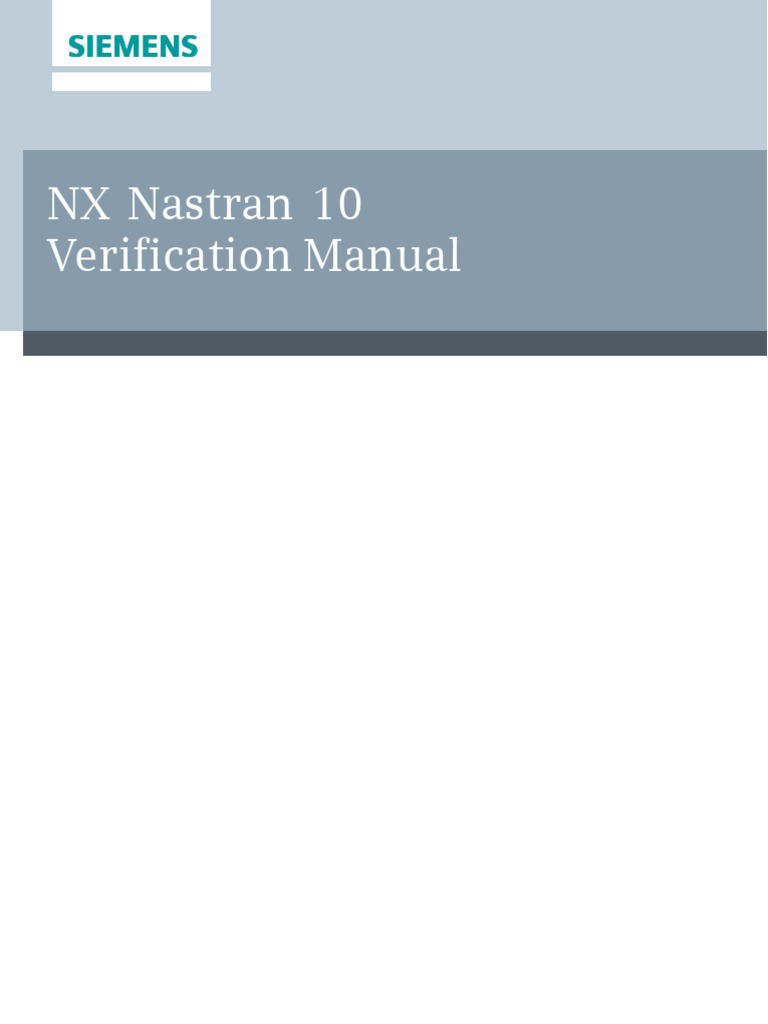Nastran Verification | PDF | Beam (Structure) | Stress (Mechanics)