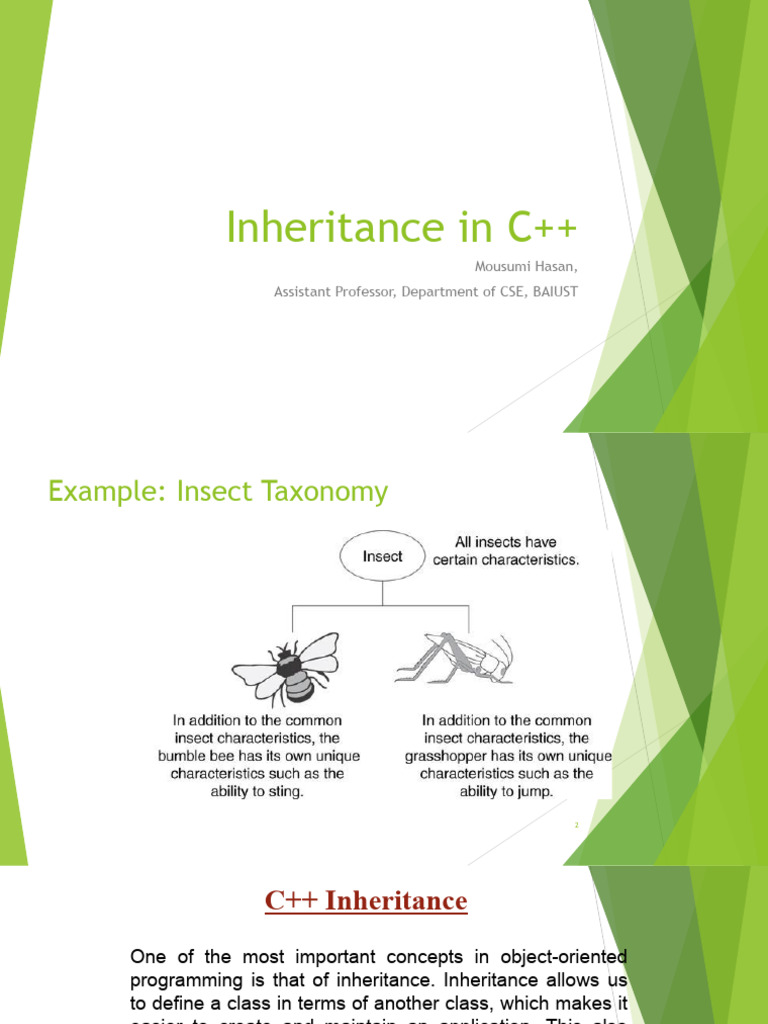 Lecture 6 Inheritance Pdf Inheritance Object Oriented 2359