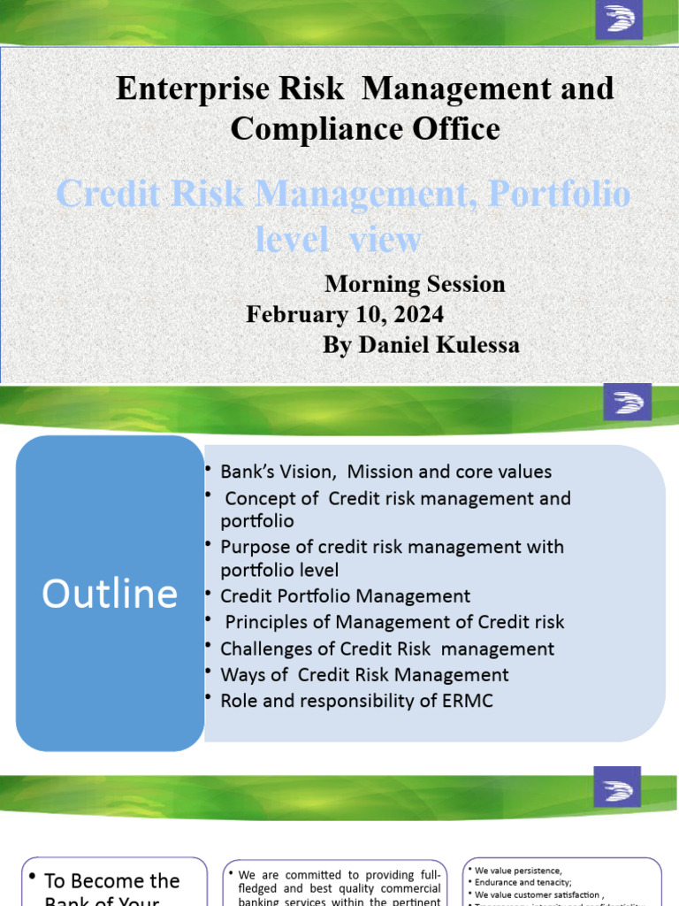 Credit Risk Management, Portfolio Level | PDF | Credit | Finance ...