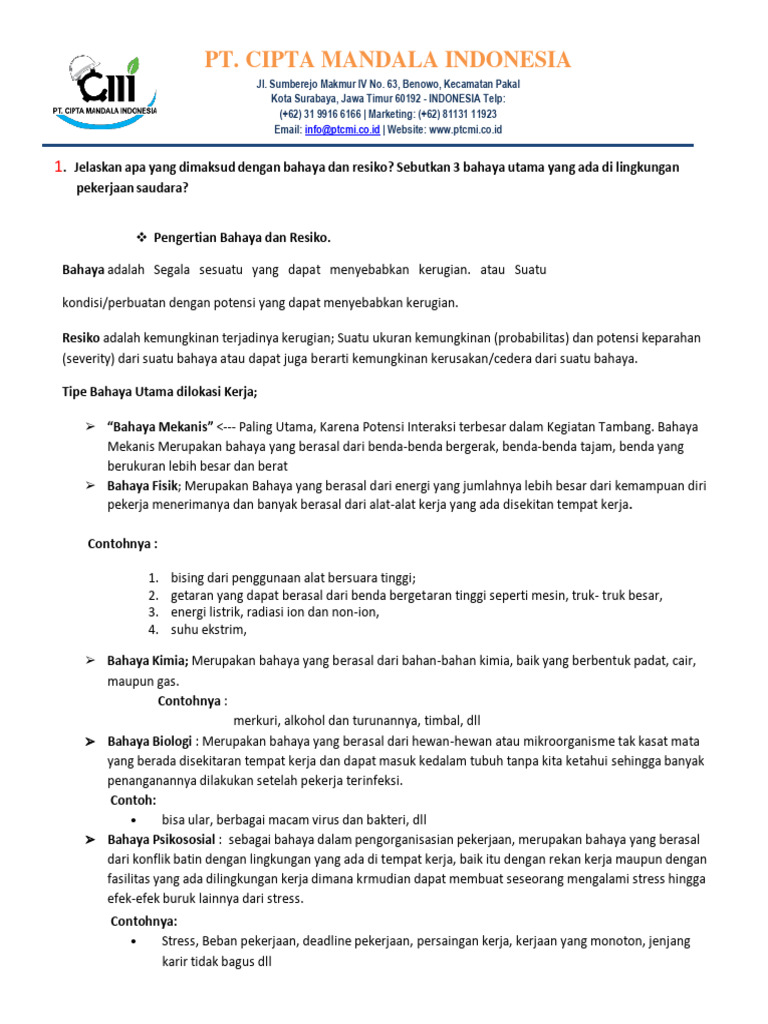 Rev 1SOAL DAN JAWABAN KISI KISI POP-CMI-2022 | PDF | Sains & Matematika ...