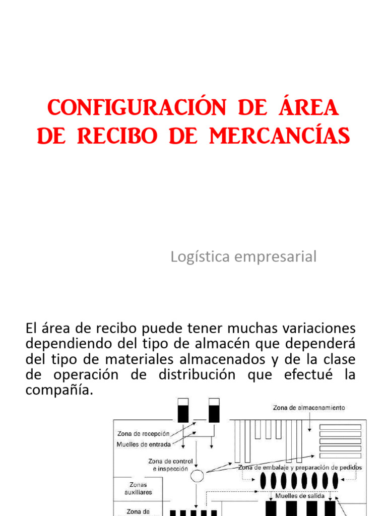 Configuracion de Area de Recibo de Merca | PDF | Almacén | Logística