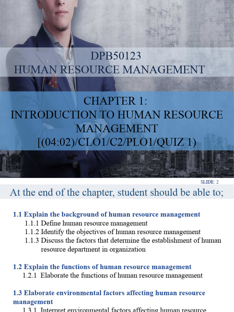 HRM Chapter 1 | PDF | Human Resource Management | Human Resources HRM Chapter 1 | PDF | Human Resource Management | Human Resources