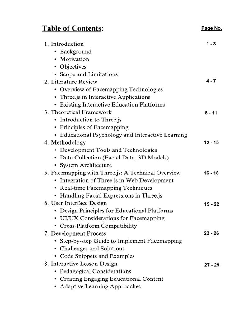 Facemapping in Education with Three.js | PDF | User Interface | Web Gl