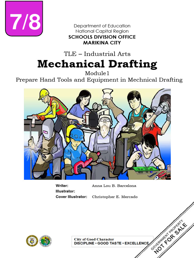 TLEMechanical-DRAFTING - GRADE7-8 QTR1 Module-1 V2-1 Revalidated | PDF | Drawing | Pencil